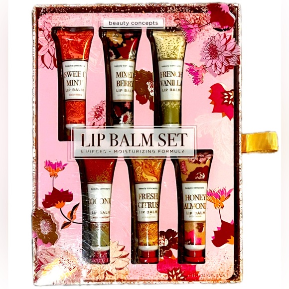 Beauty Concepts | Makeup | Nib 6piece Moisturizing Lip Balm Set | Poshmark
